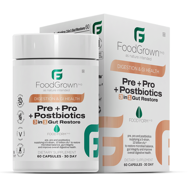 Pre + Pro + Postbiotics – FoodGrown™©