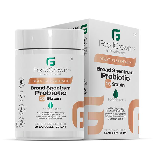 FoodGrown™© | Broad Spectrum Probiotic 10 Strain