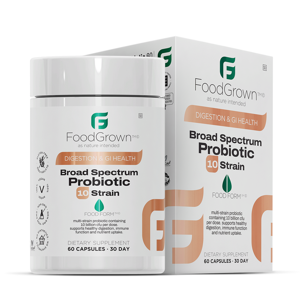 FoodGrown™© | Broad Spectrum Probiotic 10 Strain