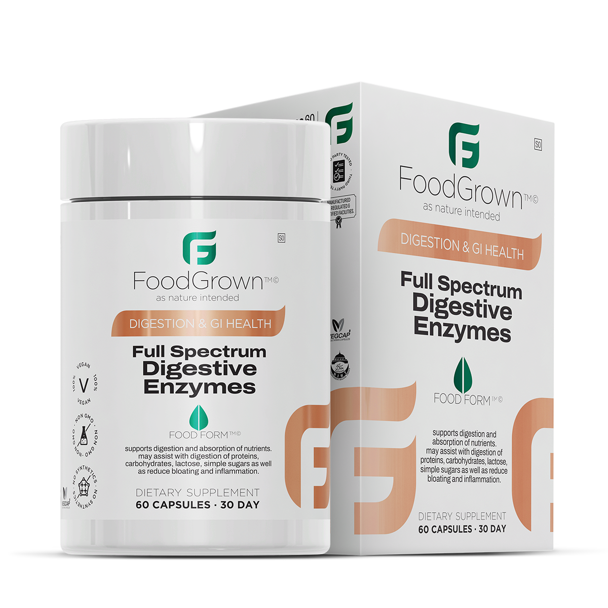 FoodGrown™© | Full Spectrum Digestive Enzymes